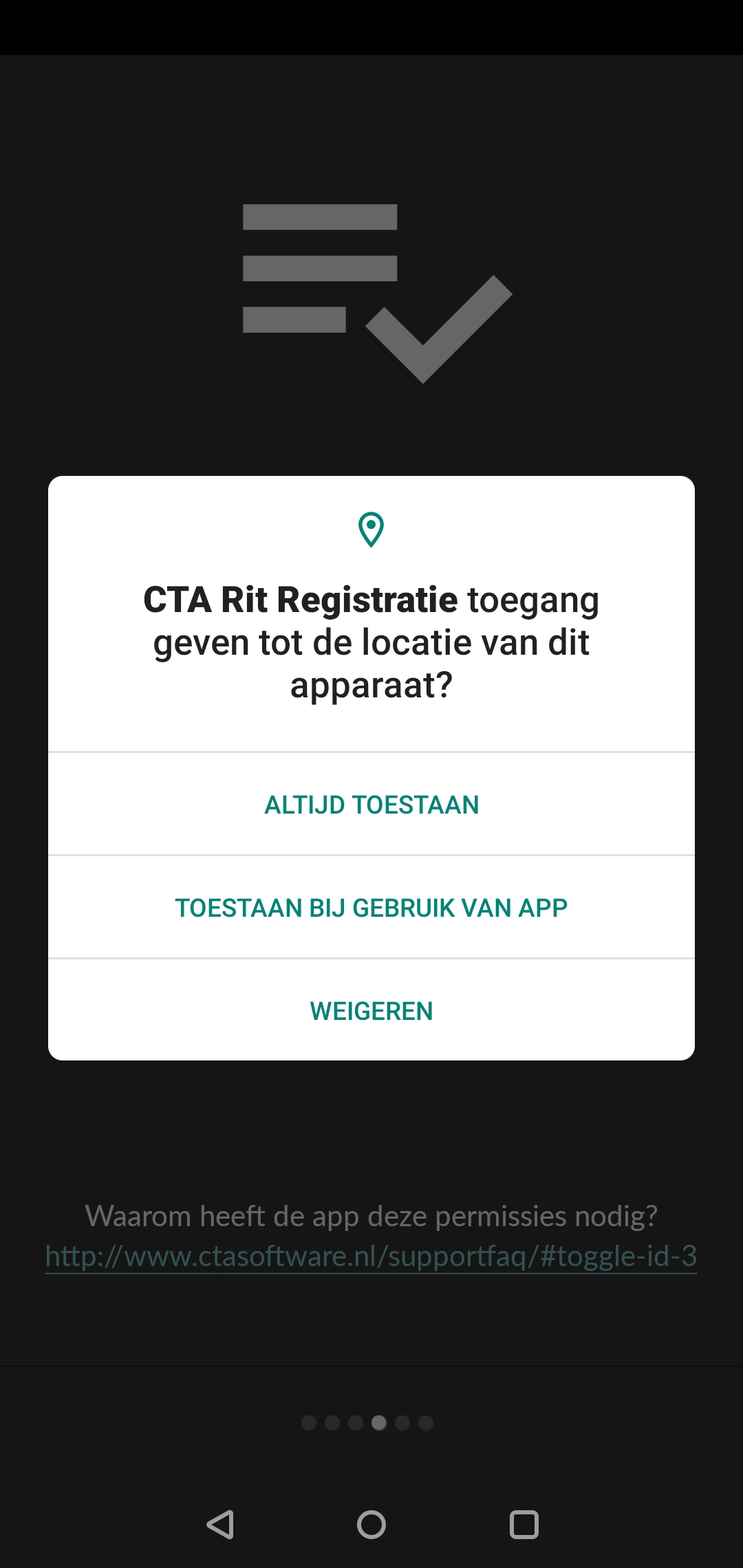 ANDROID 10 permissie instellingen – CTA Software